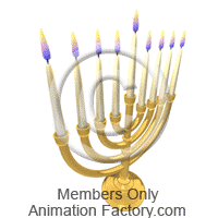 Hanukkah menorah #58245 | Animation Factory